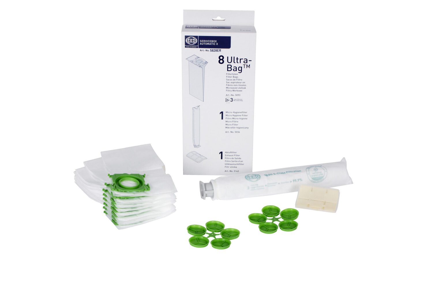 SEBO X7/XP10/XP20 Bags and Filters